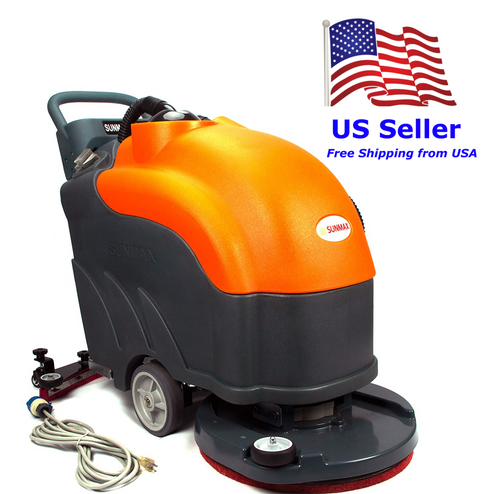 Hand-Push Floor Scrubber RT50AC, 22" Brush, Corded, 22ft Cable Length ...