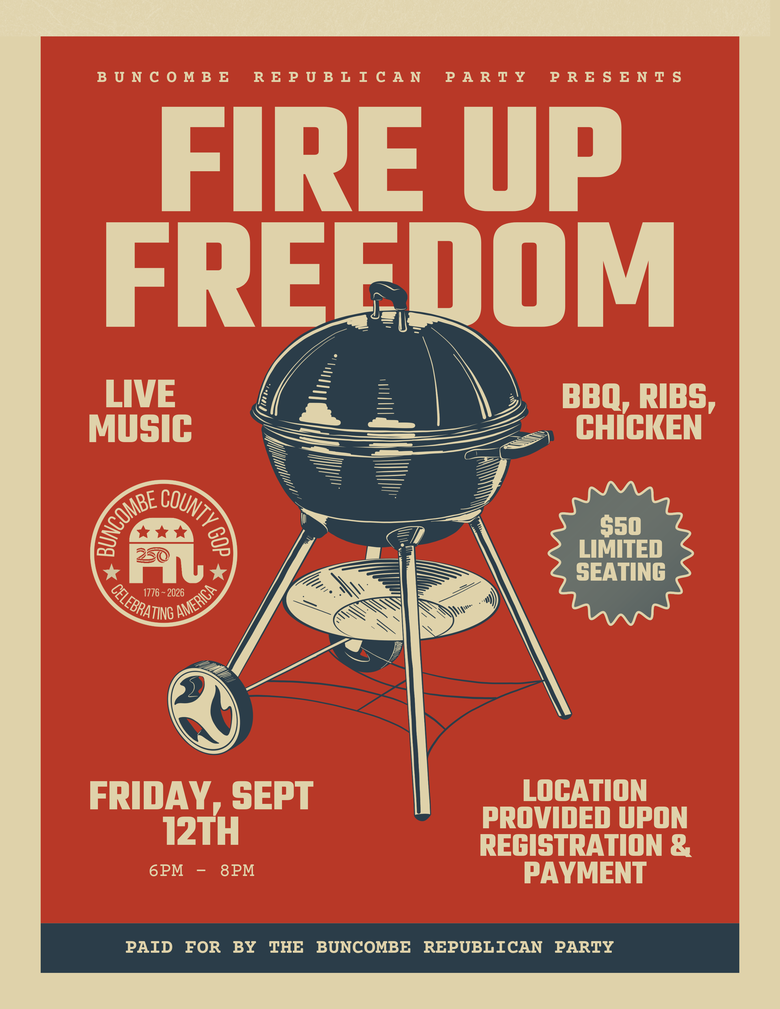 Fire Up Freedom Barbecue | Buncombe County GOP