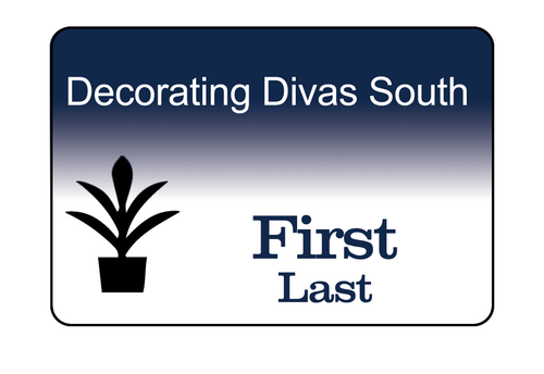 Decorating Divas Name Tag | Custom Apparel