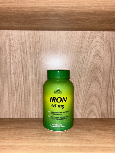 Hierro 65mg 60 tabletas alfa | Oliva y Oro