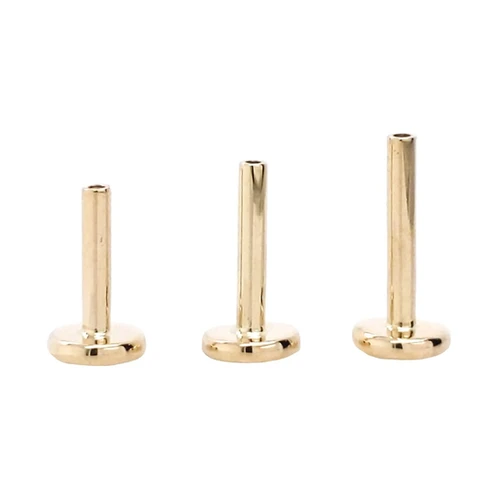 16G 6MM 14K Gold Threadless Labret Post | Mysite
