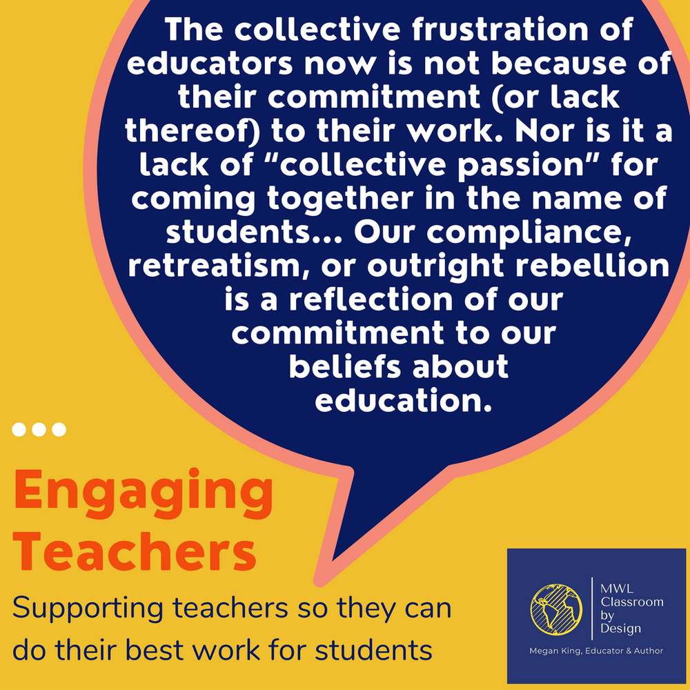 Engaging Teachers: Supporting teachers so they can do their best work ...