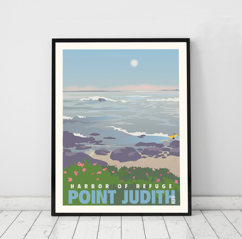 Point Judith, RI Harbor of Refuge, K38/39 Surf | L McGrath Posters