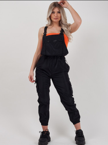Shell Suit Dungaree | Sourcd