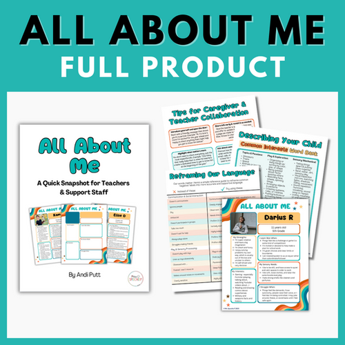 All About Me Kit | Mrs Speechie P