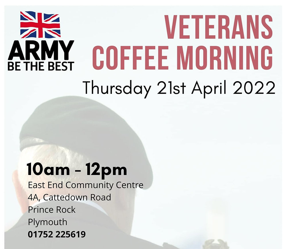 Veterans coffee morning this April