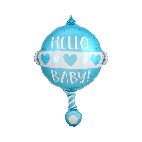 24" Baby Boy Rattle Foil Balloon | OhMy! Creative