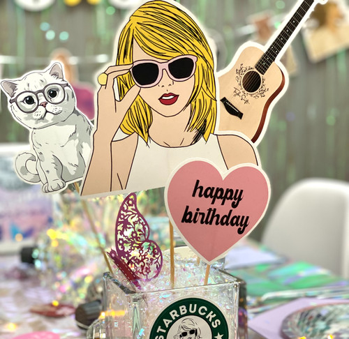 Swiftie Cutouts- Cake Topper/Centerpiece | OhMy! Creative