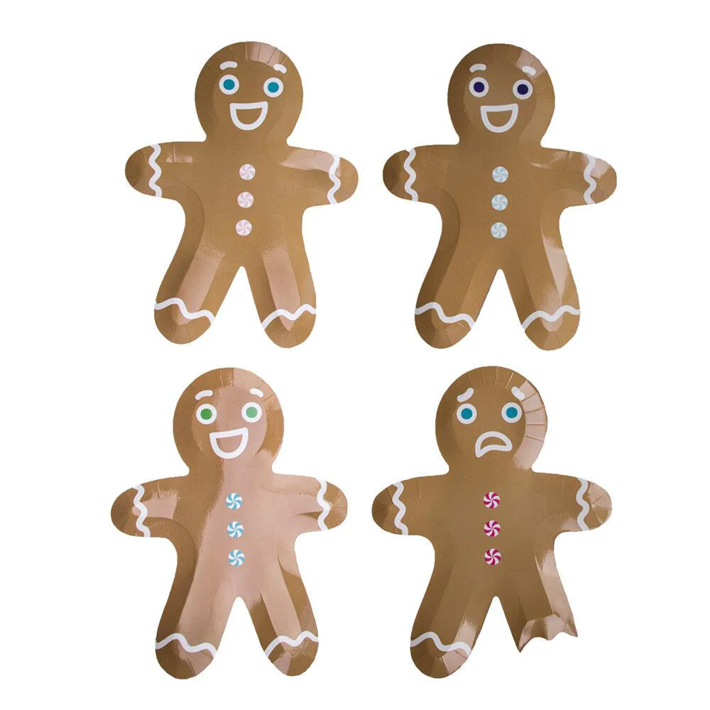 Gingerbread Men Plates | OhMy! Creative