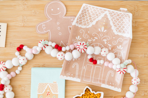 Gingerbread House Shaped Plates | OhMy! Creative