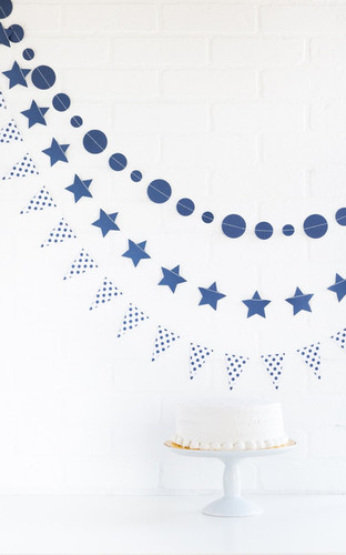 Navy Blue Mini Banner Set | OhMy! Creative