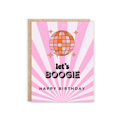 Let's Boogie Birthday Card | OhMy! Creative