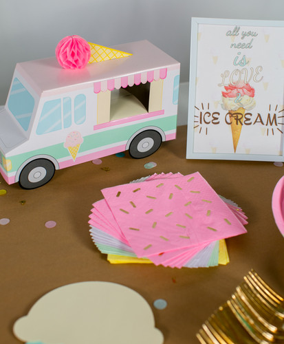Ice Cream Party Box "PARTY TIME" Size | OhMy! Creative