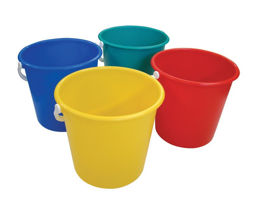 10ltr Plastic Buckets with handles - 4 colours available | K.H ...