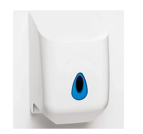 Modular Large Centrefeed Dispenser White Plastic | K.H. Packaging Ltd