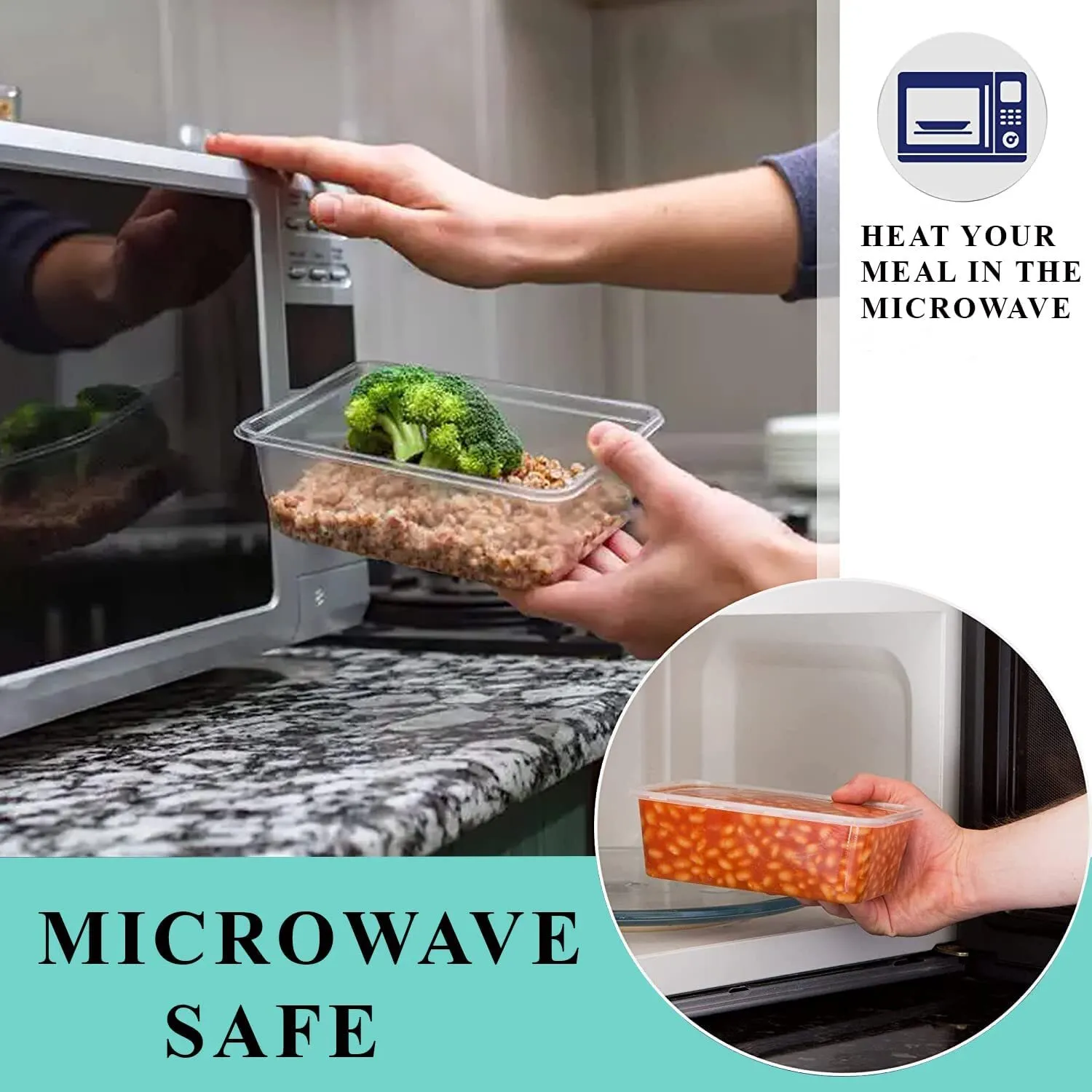 Clear Plastic Microwave Container & Lid | K.H. Packaging Ltd