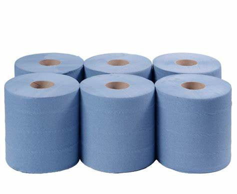 2ply Blue Standard Centrefeed 400 Sheet Embossed 1x6 rolls | K.H ...