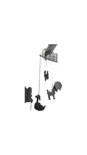 Carson Wind Chimes, Barn w/ Cow, Donkey, Pig and Goose | The Epic Find