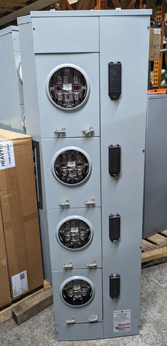 GE - Meter Stack, 1200A, 4 x225A Socket, 3PH, Ringless, NEMA 3R ...