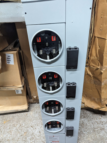 GE Meter Mod III TMP8412R 4-Socket Ring Meter Stack Module, 120/240 VAC ...