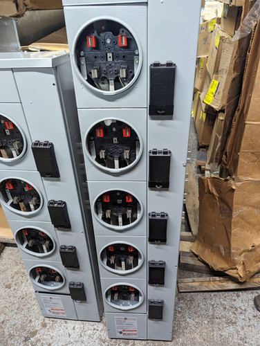 GE Meter Mod III TMP8512R 5-Socket Ring Meter Stack Module, 120/240 VAC ...