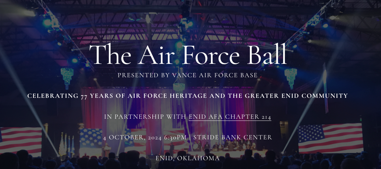 Vance AFA Air Force Community Ball Public | Enid Air Force Assoc
