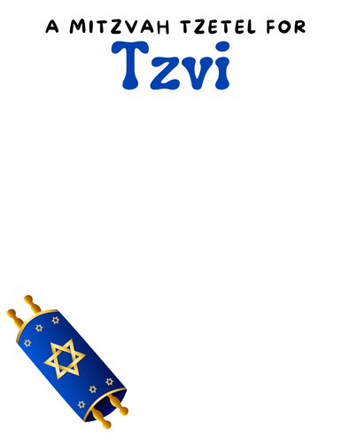 Torah | My Mitzvah Note