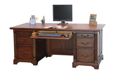 72"W Double Pedestal Executive Desk | Traditional Desks