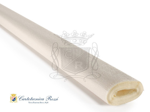 Crepe Paper Roll #303, Italian 60g, White Cream | Crepe Paper Crafts