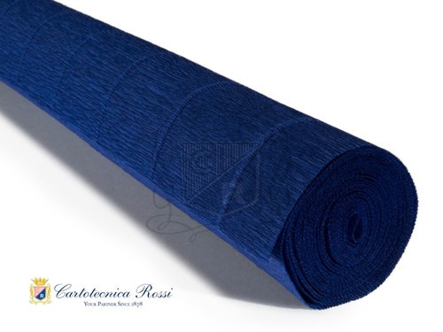 Crepe Paper Roll #555, Italian 180g Midnight Blue | Crepe Paper Crafts