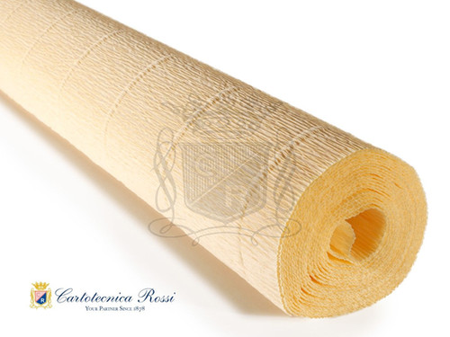 Crepe Paper Roll #577, Italian 180g Yellow Cream | Crepe Paper Crafts