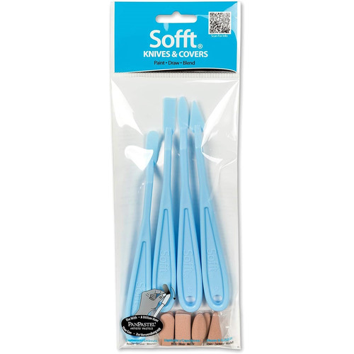 Soft Knife and Covers, 4 Assorted Knives and 8 Covers | Crepe Paper Crafts