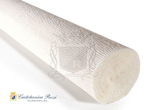 Crepe Paper Roll #600, Italian 180g White | Crepe Paper Crafts