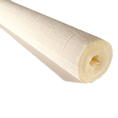 Crepe Paper Roll #903, Italian 140g White Cream | Crepe Paper Crafts