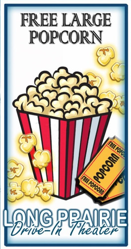 Large Popcorn Coupon | Long Drive In