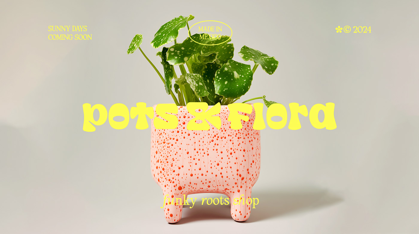 POTS & FLORA Branding by Super Magic Friend – Curated by Fivestar