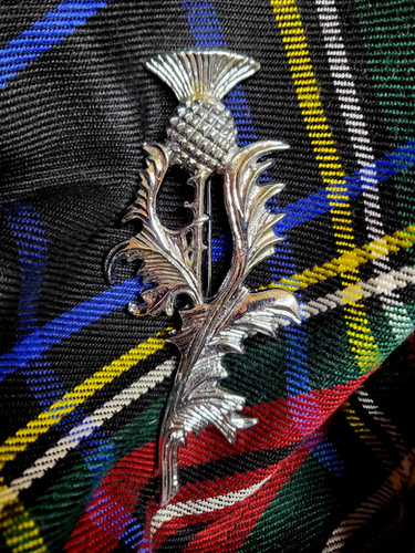 Solid Thistle Kilt Pins | Kommando Kilts