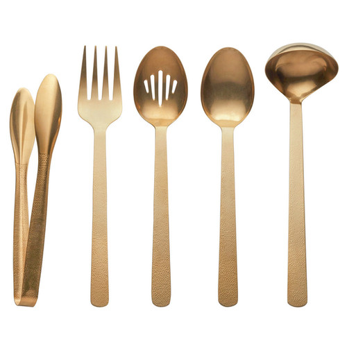 American Metal Craft Gold Serving Utensils | EVENT RENTALS