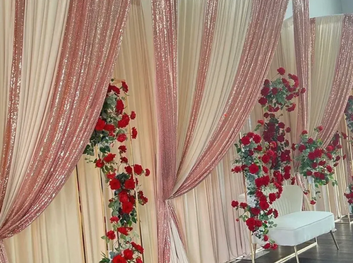 Tripple Curved Backdrop | La Vie Event Rentals