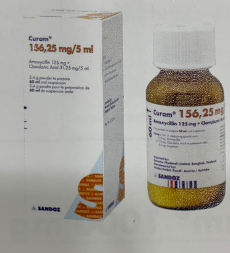 Curam 156/5ml amoxicillin +clavulanate125/31 | wang-kee