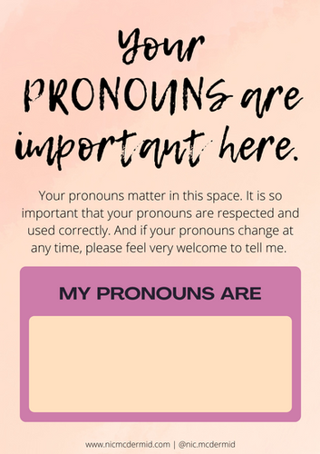 Your Pronouns Are Important Here | Nic McDermid