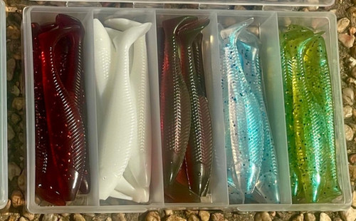 4 inch Paddle Tail Kit-25 Lures | Gobblers Lures