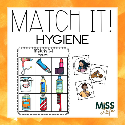 Hygiene Matching Independent Work Task | Miss Lulu
