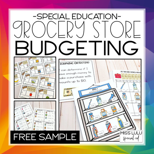 Grocery Store Budgeting Unit Free Sample | Miss Lulu