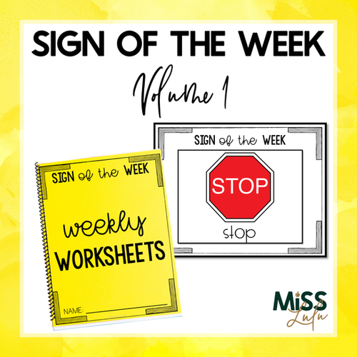 Sign of the Week Community Signs Curriculum for Special Education ...