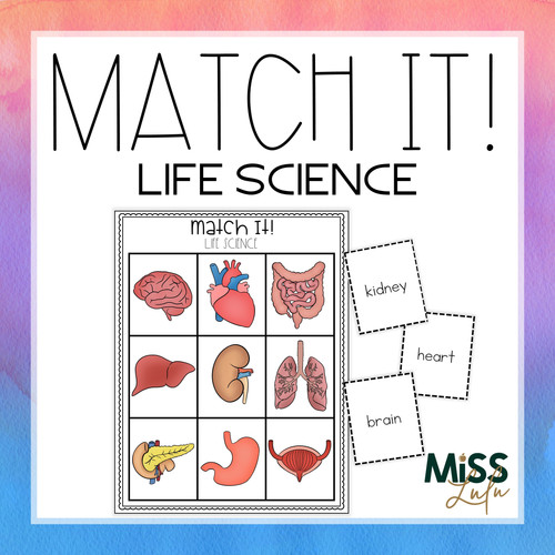 Life Science Matching Independent Work Task - Essential Elements ...