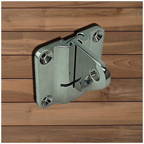 Stainless Steel Flush Mount Bracket & Insert T Set (Polished 316 SS ...