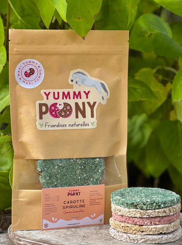 Maxi Yummy 🍪 Carotte - Spiruline / Gamme Locomotion 🦴 | YUMMYPONY