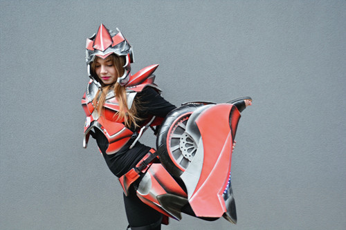 Red female robot costume | AnyRobots Studio