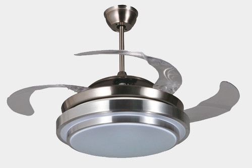 MODI LED CEILING FAN LIGHT WITH REMOTE GREY COLOR | VAARMOR LIGHTING